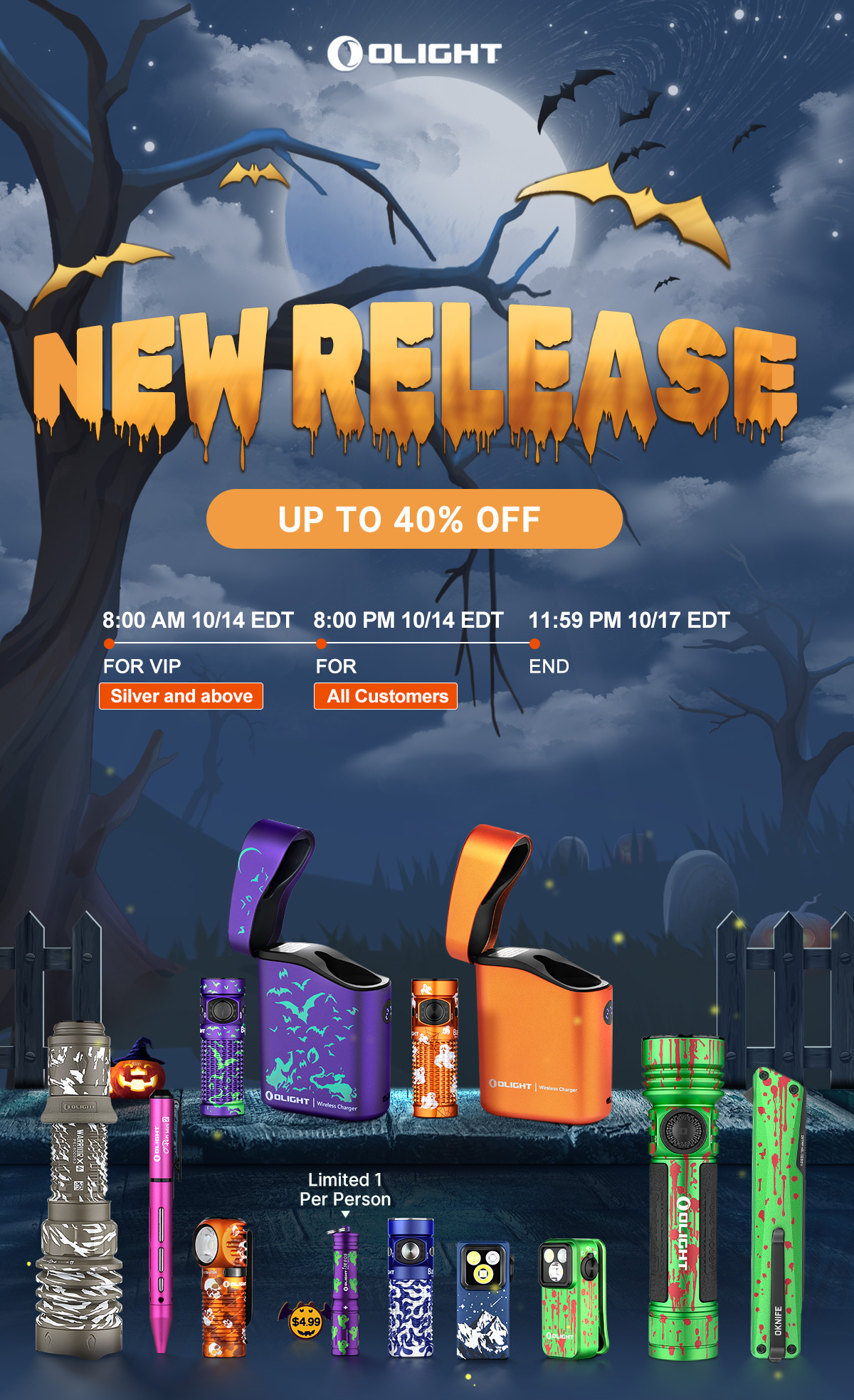 Olight: 10+ NEW ITEMS | Halloween Event Has Arrived! | Milled