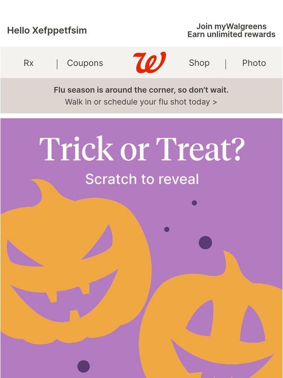 Walgreens: 🕸️ Scratch If You Dare... Unveil Your Spooky Walgreens Offer ...
