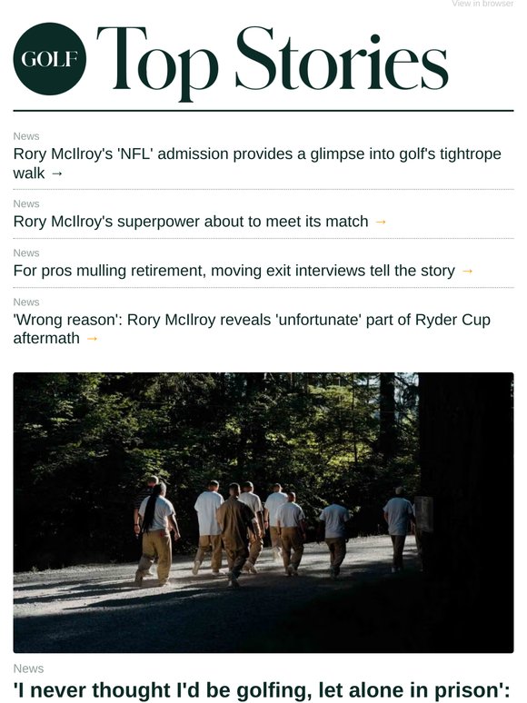 GOLF: At 1 prison, golf offers a second chance | Milled