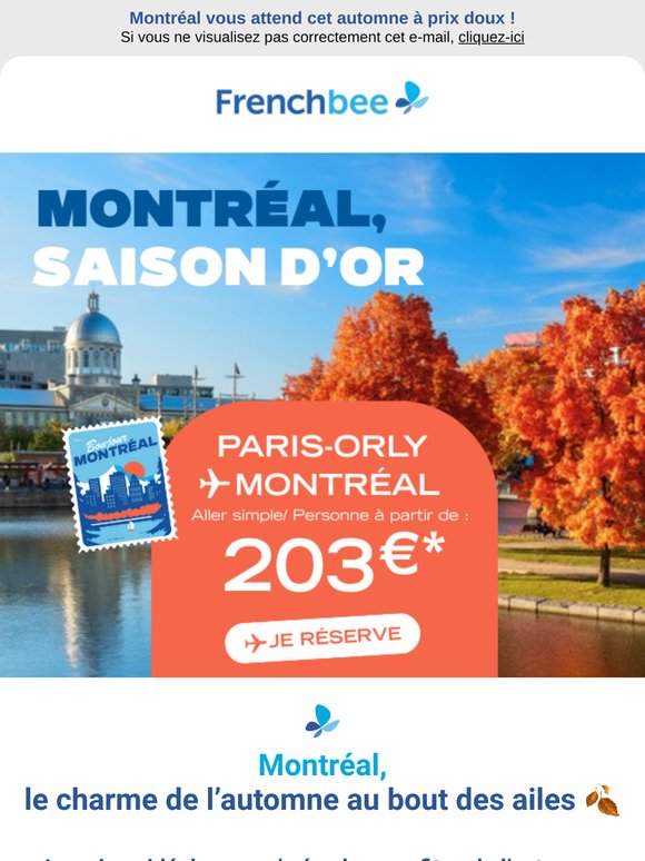 French bee: Partez pour Montréal dès 203€ : vivez l’automne en couleurs ...