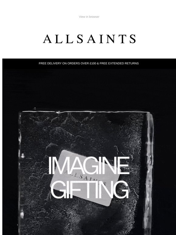 AllSaints: Gift Shop Now Open | Milled