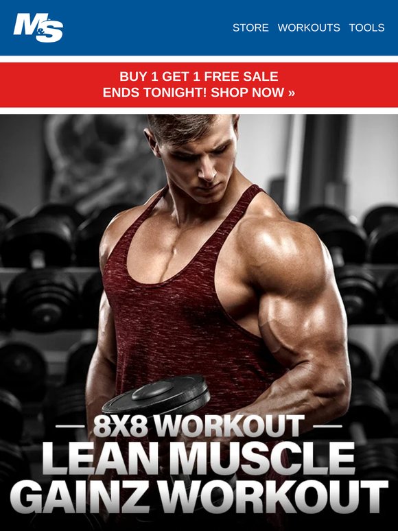Muscle & Strength: 8x8 Workout: Lean Muscle Gainz Workout | Milled