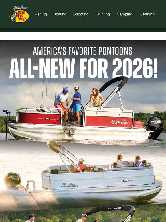 Bass Pro Shops: America's Favorite Pontoons All-New For 2026! | Milled
