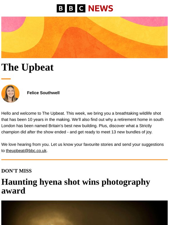 BBC: The Upbeat: Once in a decade photo wins award | Milled