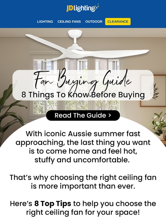 JD Lighting: How to Choose the Right Ceiling Fan for Your Home 🌀 | Milled