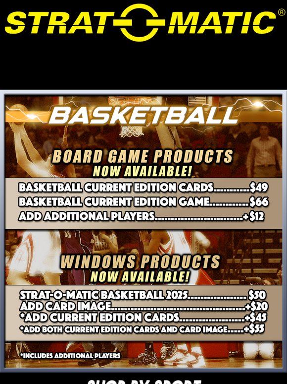Strat-O-Matic: New Basketball Products Are Now Available! | Milled