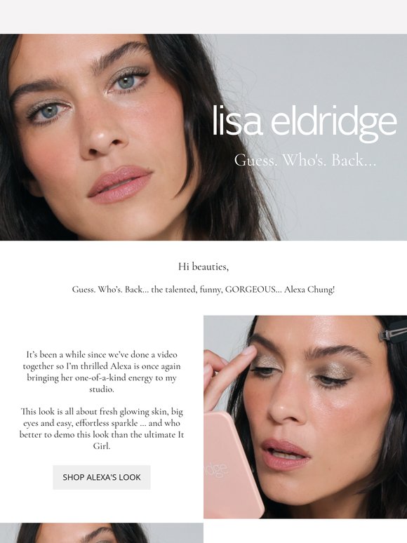 Lisa Eldridge: Alexa Chung is back in the studio! | Milled