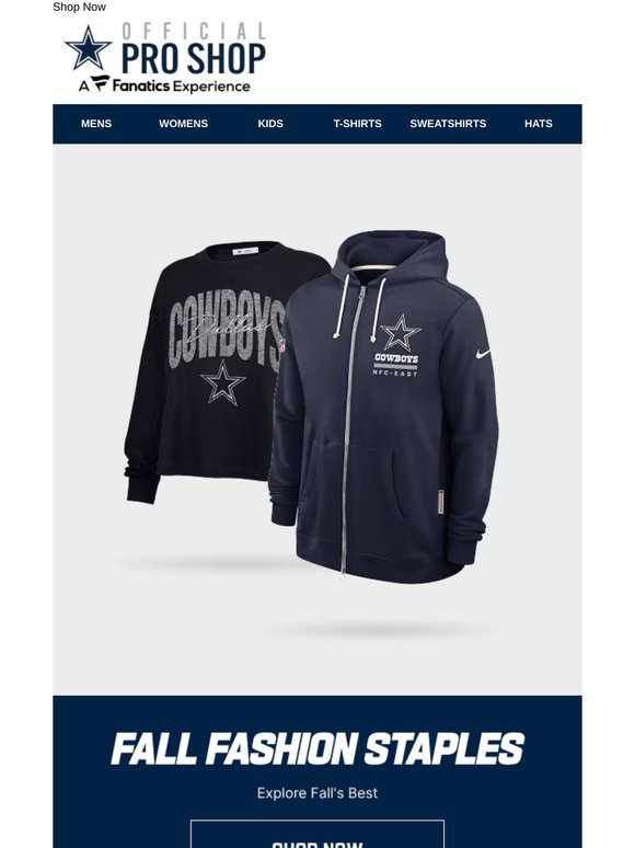 Dallas Cowboys Pro Shop: Cozy Fall Gear: Stay Warm in Style | Milled