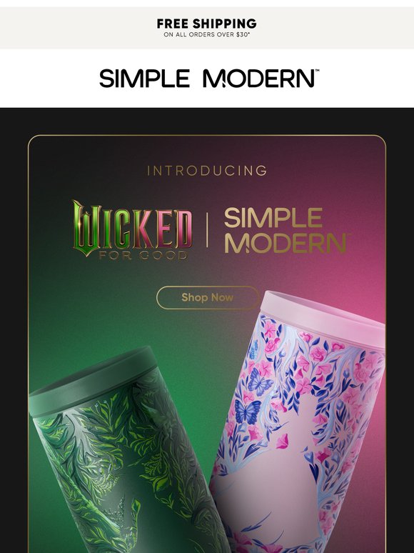 Simple Modern: The Wicked: For Good Collection is Here 💚💗 | Milled