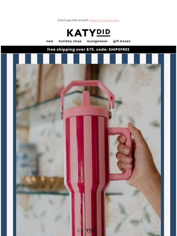 Katydid: New Striped Tumblers = Year-Round Perfection 💦 | Milled