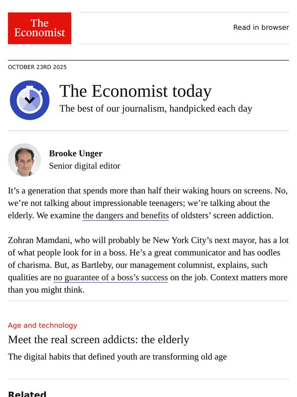 The Economist: Meet the real screen addicts: the elderly | Milled