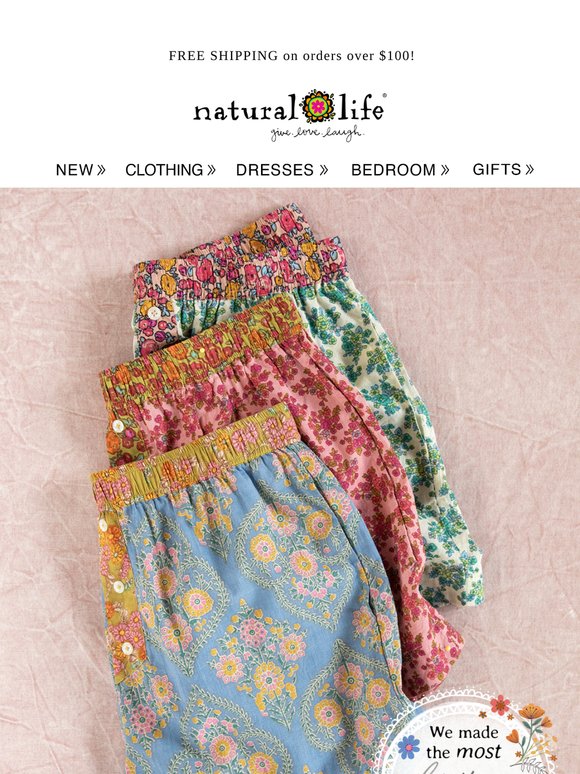 Natural Life: BOXERS are here!! (& they’re SO cute 😍🌸) | Milled