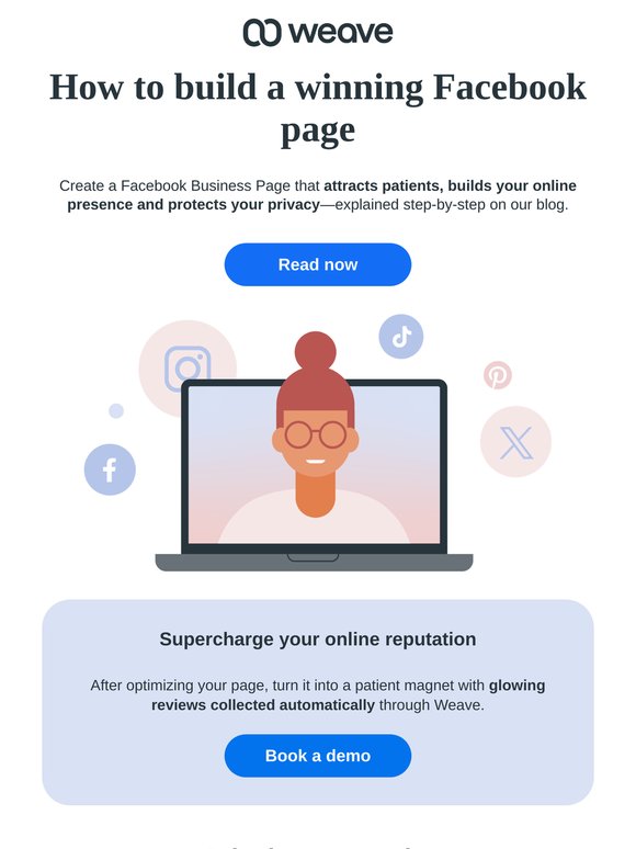 Weave: Start turning Facebook visits into patient visits | Milled