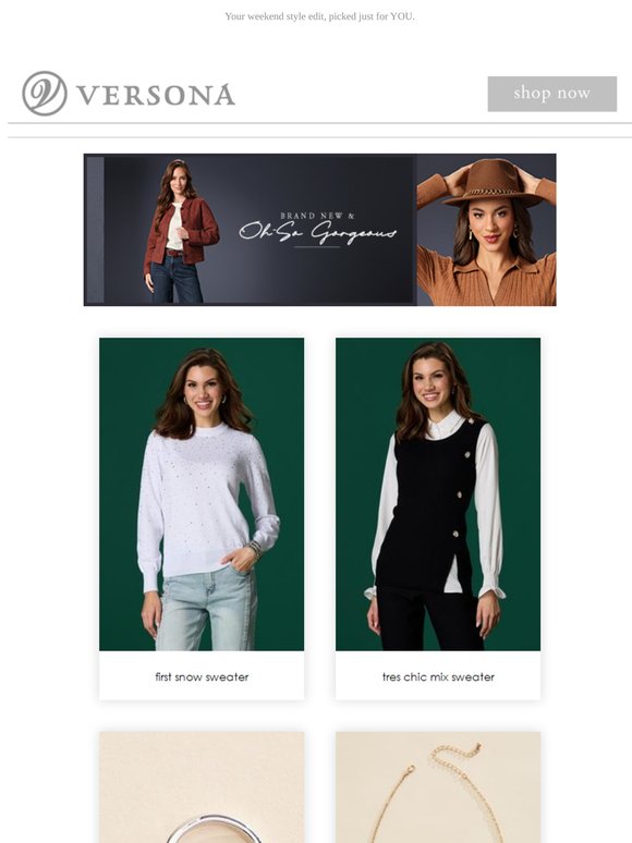 Versona: JUST IN: Your Weekend Finds | Milled