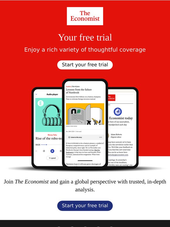 The Economist: Free trial: get full access to The Economist | Milled