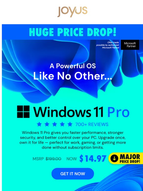 Joyus: Windows 11 Pro: The $15 Upgrade You Can’t Decline | Milled