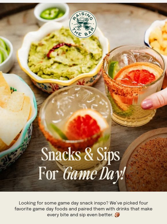 We Are Raising the Bar: Snacks & Sips For Game Day 🏈 | Milled