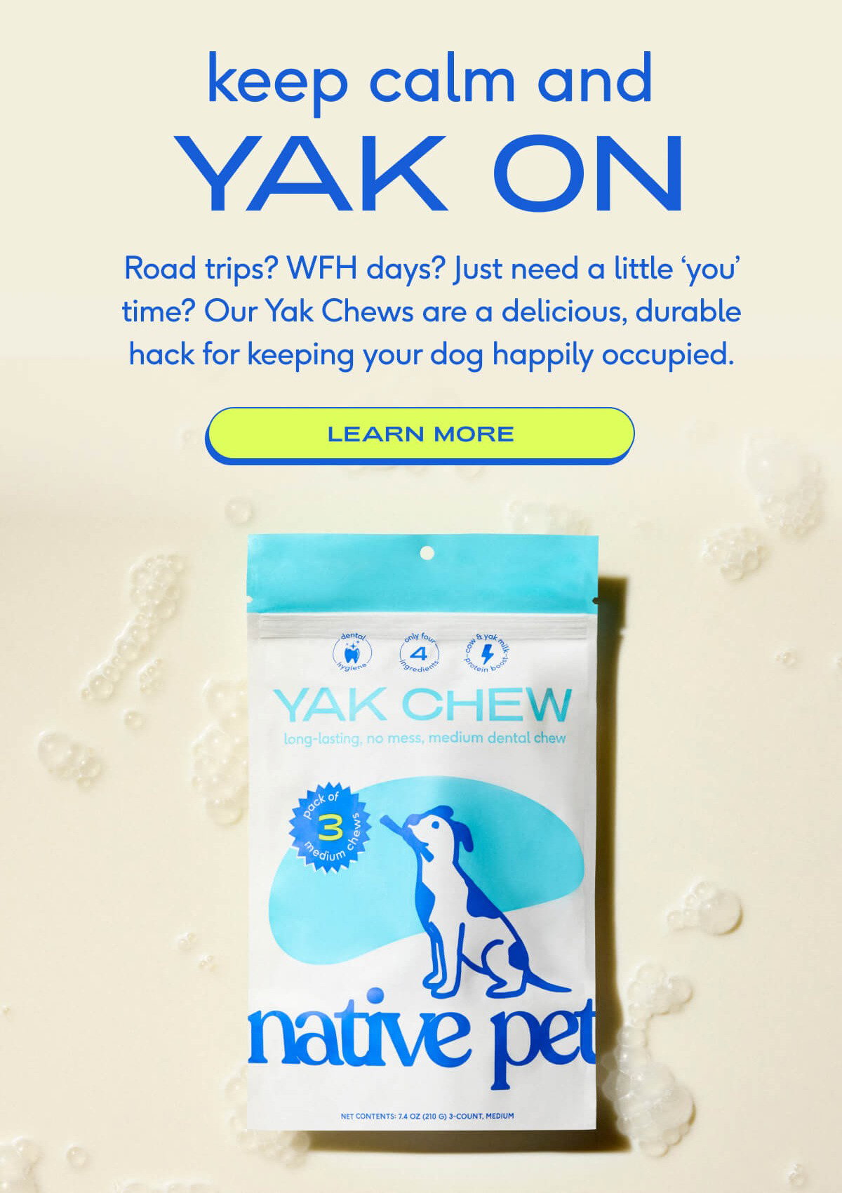 Native Pet: find out why dogs (and their people) ️ yak chews | Milled