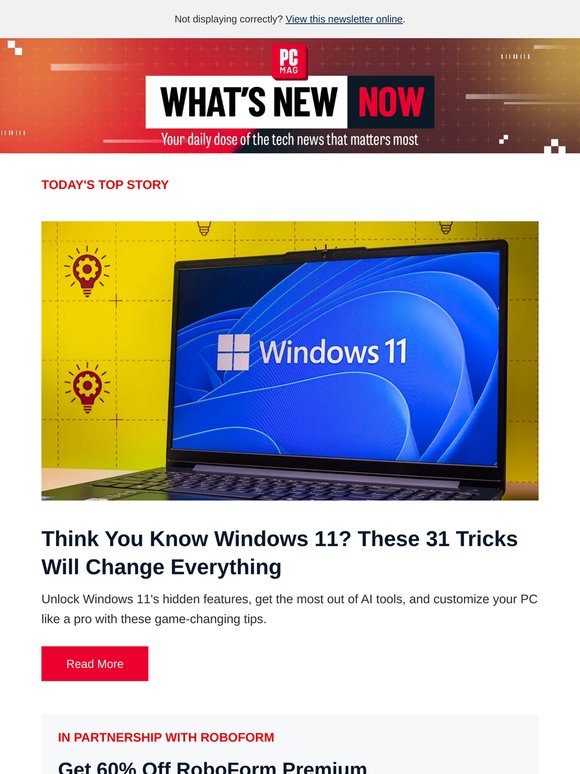 PCMag: 31 Windows 11 Tricks You’ll Want to Try / SpaceX Starlink Speeds ...