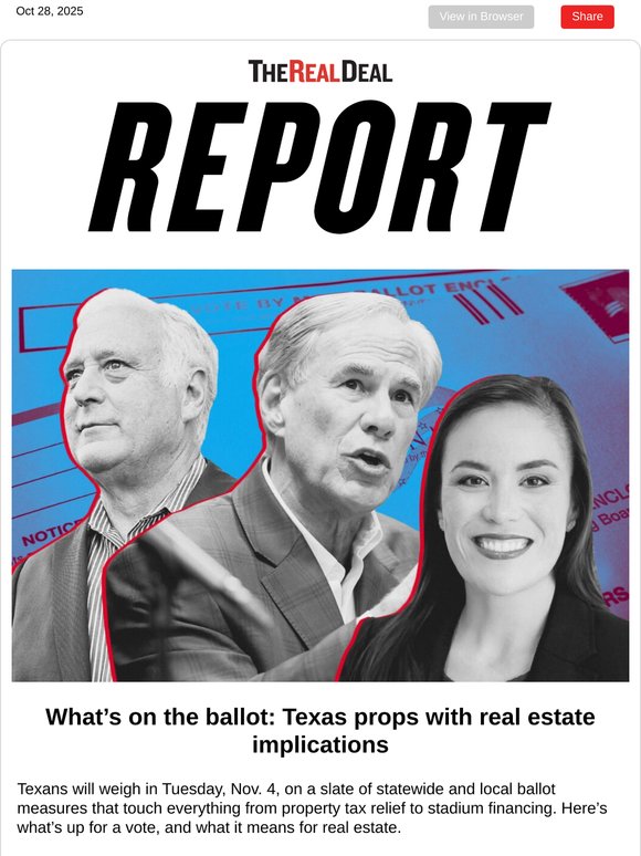 The Real Deal: Special report: Texas props on the ballot with real ...