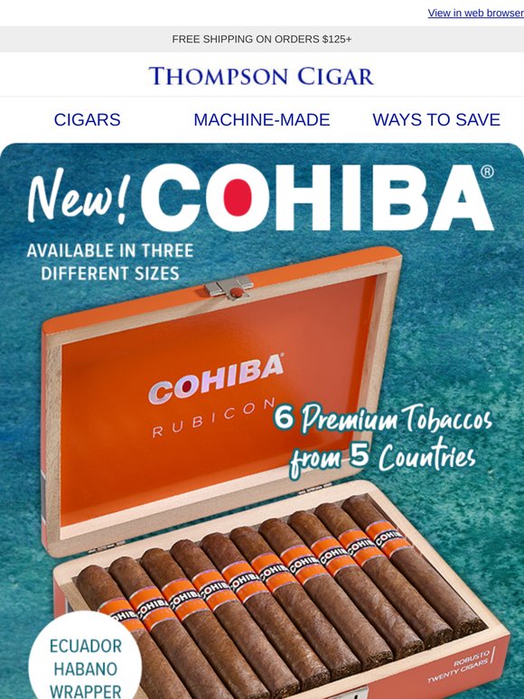 Thompson Cigar: Cohiba Rubicon: Where Bold Meets Refined | Milled