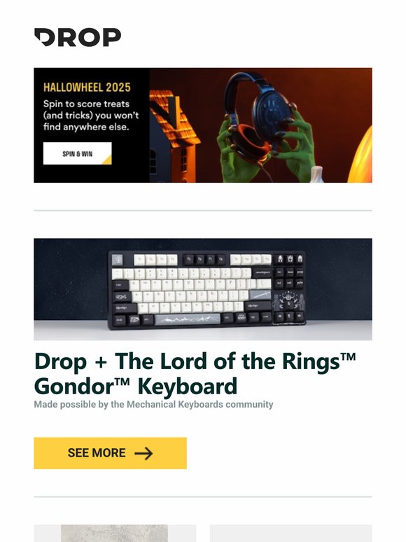 Drop: Drop + The Lord of the Rings™ Gondor™ Keyboard, Drop + The Lord ...
