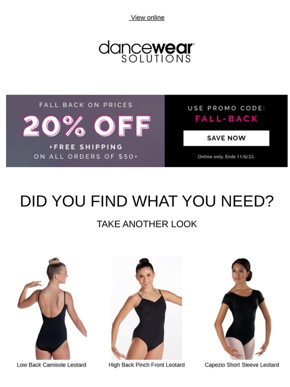 Dancewear Solutions: Still interested? Get the dancewear you need now ...