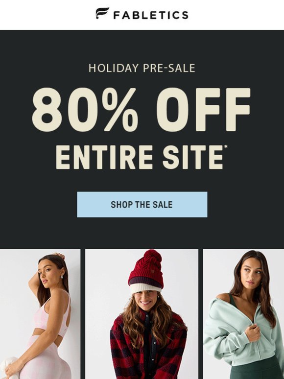 Fabletics: IT’S HERE: The Holiday Pre-Sale | Milled