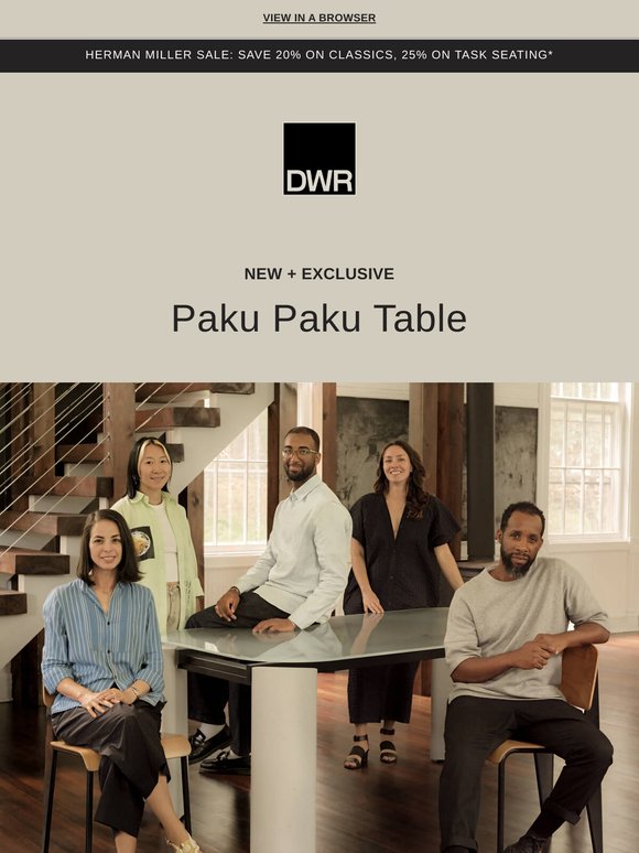 Design Within Reach: Introducing: Paku Paku Table by WeShouldDoItAll ...
