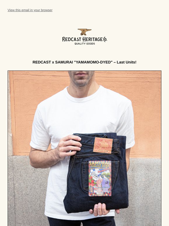 Redcast Heritage: Last Units 🎎 Redcast x Samurai "YAMAMOMO-DYED" | Milled