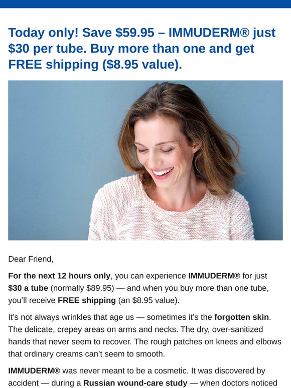 Immunocorp: Today Only — IMMUDERM® $30 (Normally $89.95) — The ...