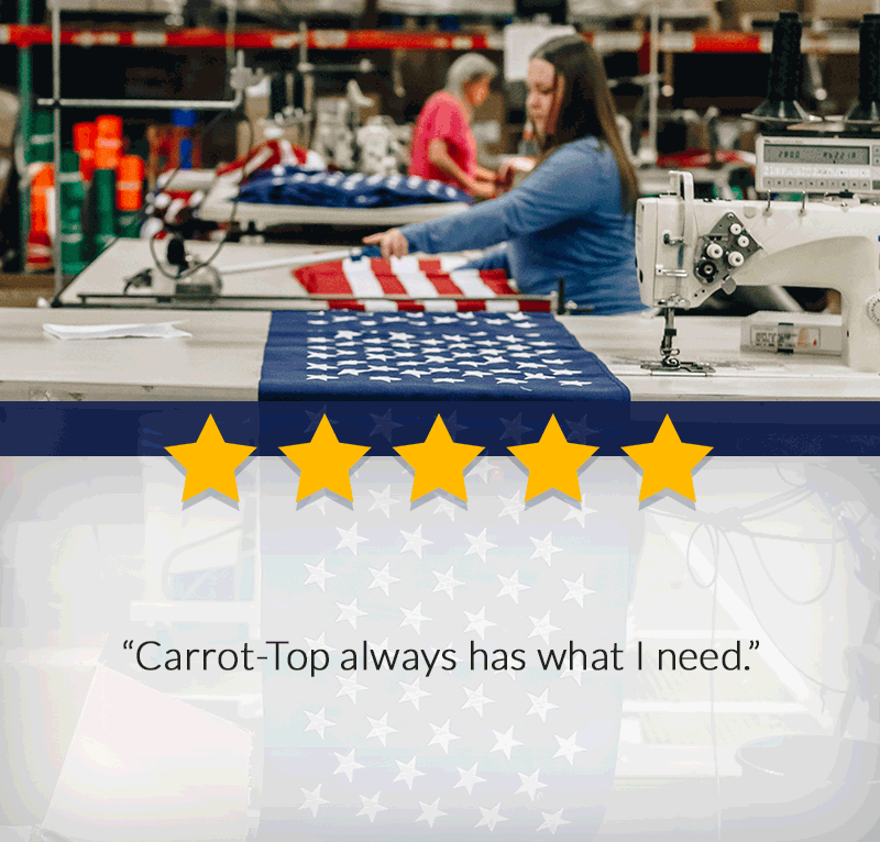 Carrot-Top: Save on U.S. Flags – Up to 35% Off | Milled
