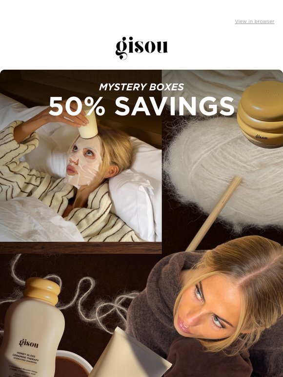 Gisou: Mystery MERCH Boxes are BACK: Save 50%! 🎁 | Milled