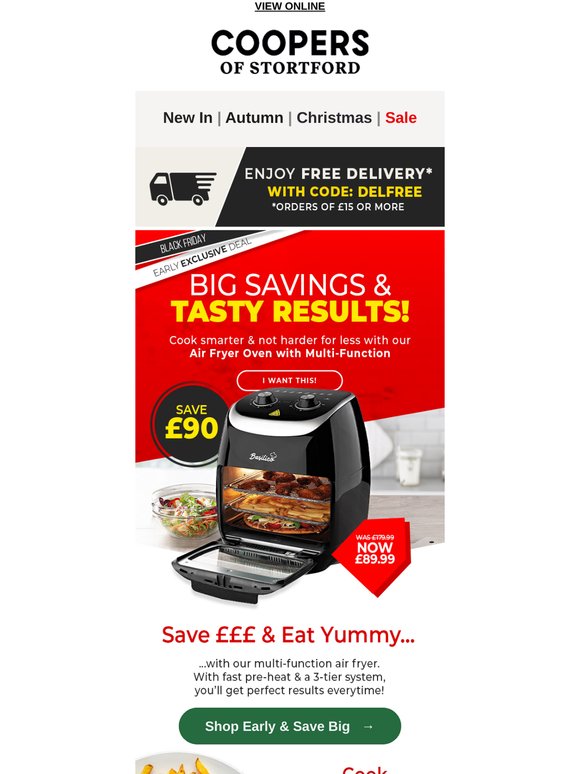 Coopers of Stortford: 🔥This deal’s sizzling – £90 off before Black ...