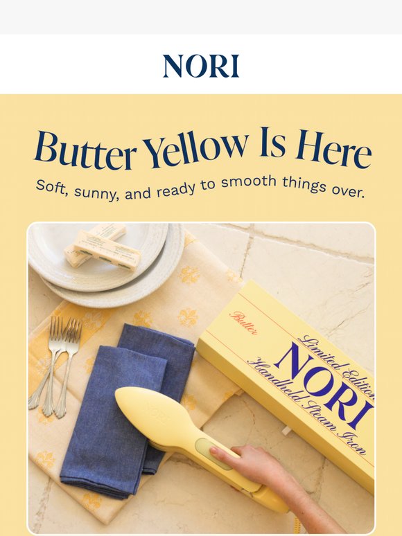 Nori: Meet the Nori Press in Butter Yellow. | Milled