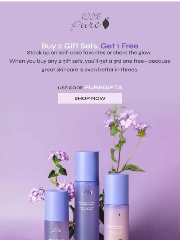 100 Percent Pure: Everyone Loves a Free Gift Set | Milled