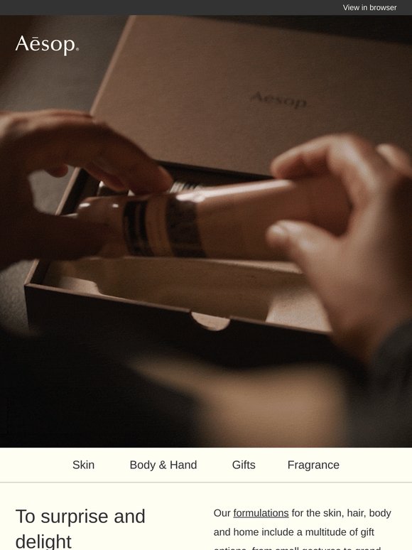 Aesop: Introducing gifts for all rooms and recipients | Milled