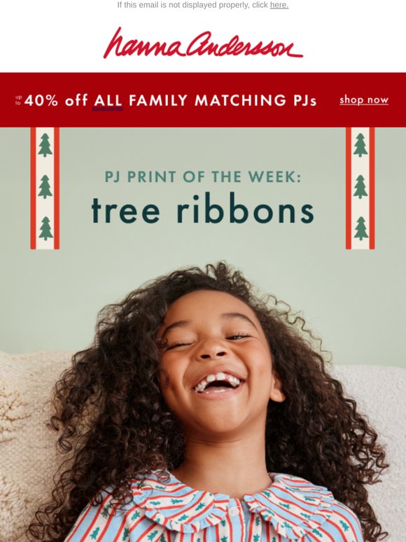 Hanna Andersson: You Almost Missed It: Tree Ribbons Is Back! | Milled