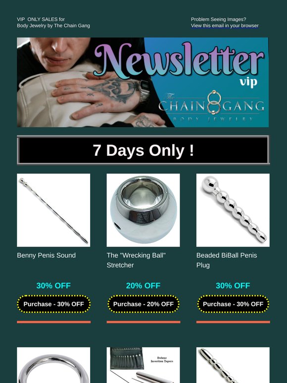 The Chain Gang: Ball Weights, Glans Stretchers, & Chunk Rings | Milled