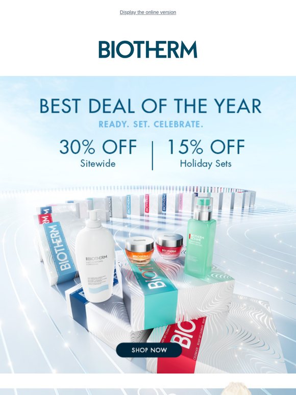 Biotherm: 30% off full-size products! | Milled