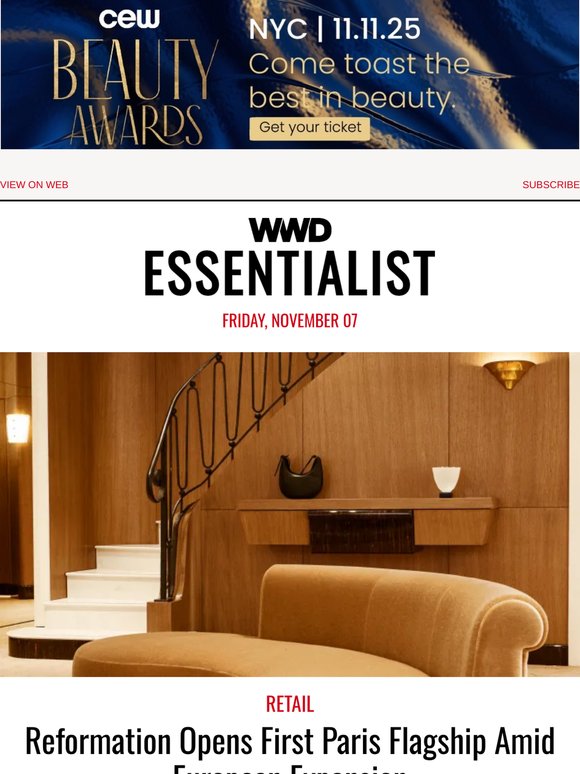 Women's Wear Daily: Reformation Expands in Europe With Paris Flagship ...