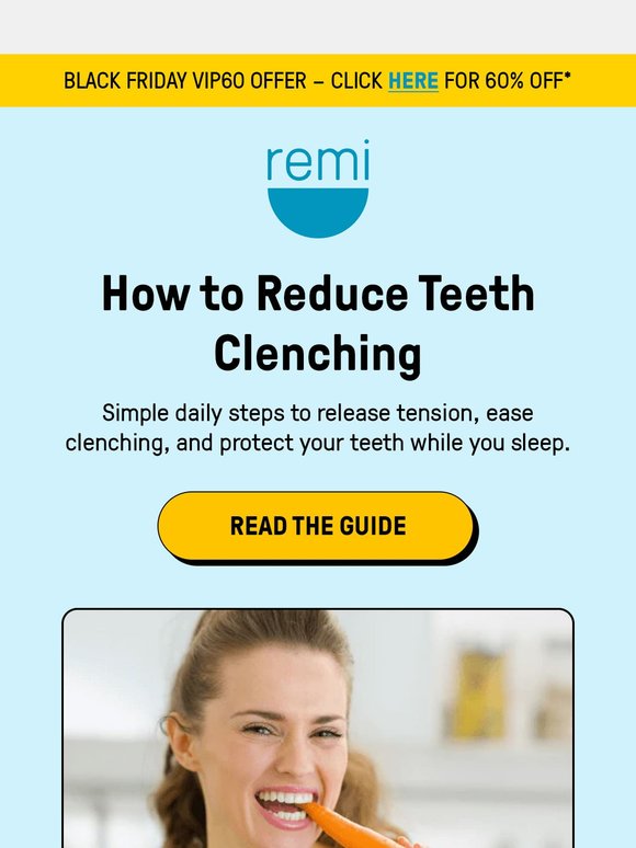 Remi: How to stop teeth clenching 😬 | Milled
