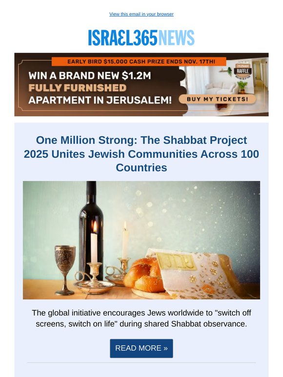 The Israel Bible: One Million Strong: The Shabbat Project 2025 Unites ...