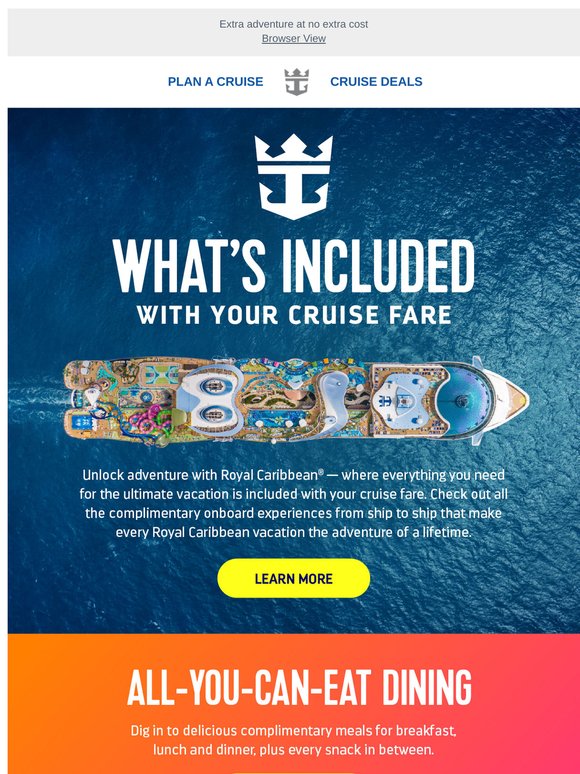 Royal Caribbean: Check out everything that’s included with your cruise ...