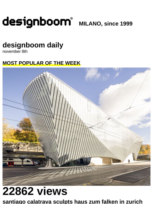 Designboom: designboom daily - most popular of the week | Milled