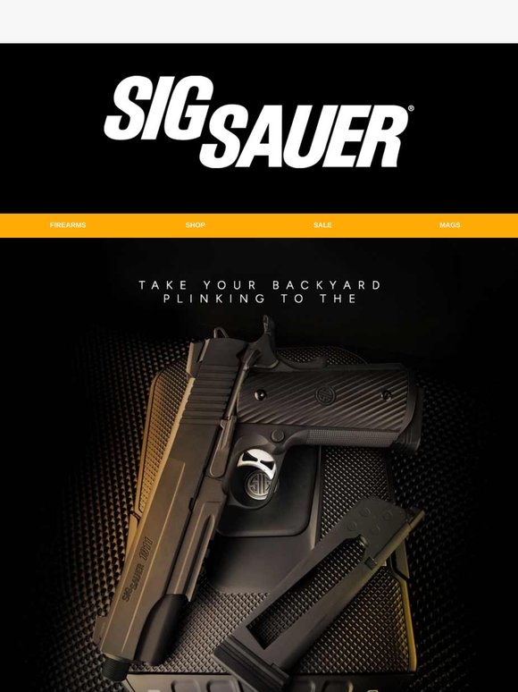 SIG SAUER: Take Your Backyard Plinking to a New Level | Milled