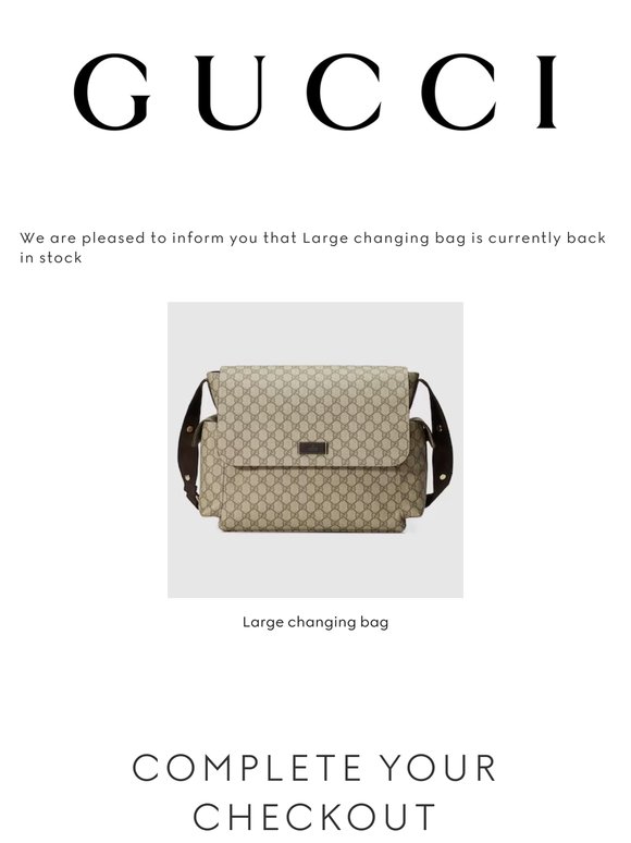 Gucci: Your Gucci item is back in stock | Milled