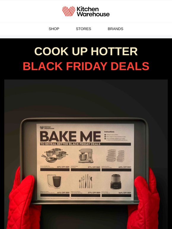 Kitchen Warehouse: We're cooking up hot deals for Black Friday! | Milled