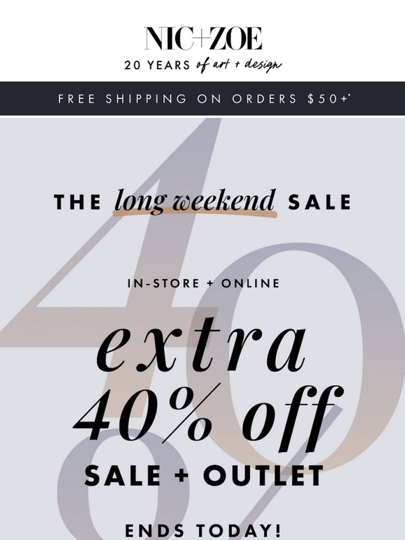 Nic And Zoe Outlet