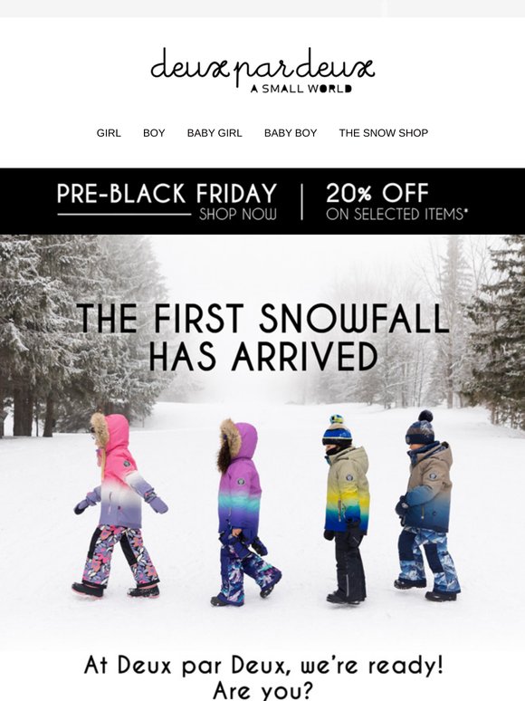 Deux par Deux: The Magic Of The First Snowfall Has Arrived ️ | Milled